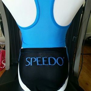 Speedo | Other | Vintage Speedo Blue Black 2 Piece Running Suit | Poshmark